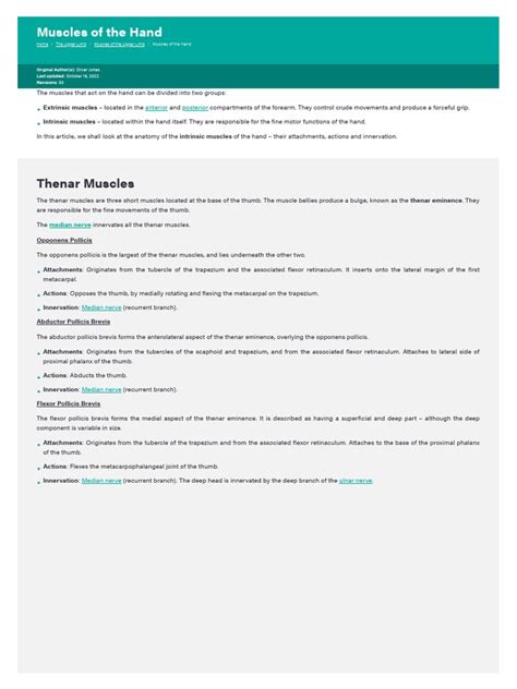 Themusclesofthehand Thenar Hypothenar Teachmeanatomy 1670832734489