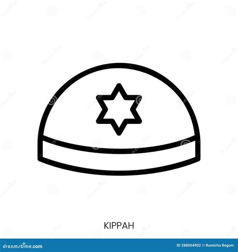 Kippah Icon Design Vector Illustration 295535248