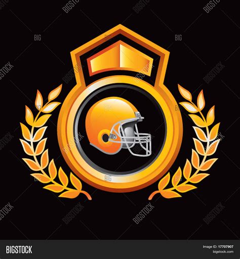 Football Helmet On Vector And Photo Free Trial Bigstock