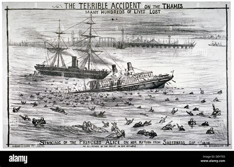 Sinking Of The Princess Alice On The River Thames 1878 Artist Anon
