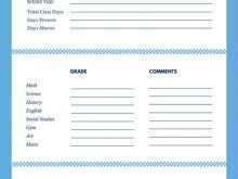 Format Grade R Report Card Template Maker With Grade R Report Card Template Cards Design