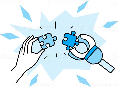 Artificial Inteligence Illustration Robot A I And People Activities