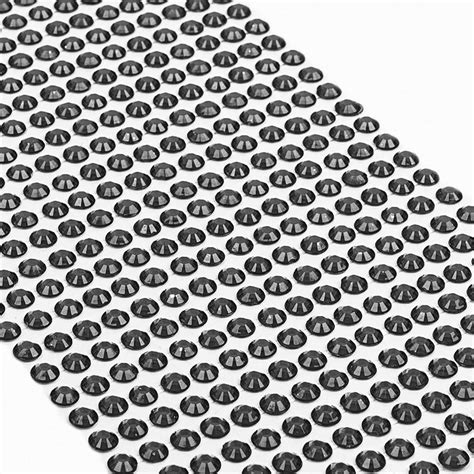 Movoja Schwarze Strasssteine runde Glitzersteine 640 Stück 5 mm