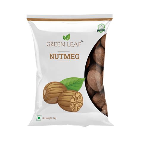 Green Leaf Nutmeg Jayphal 1000 Gms Veeha Foods