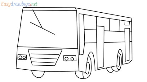 How To Draw A Cartoon Bus Step By Step 11 Easy Phase