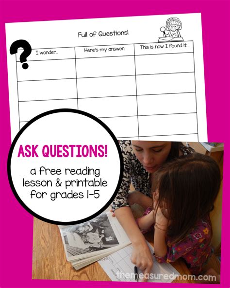 Asking Questions A Reading Strategy Lesson This Reading Mama