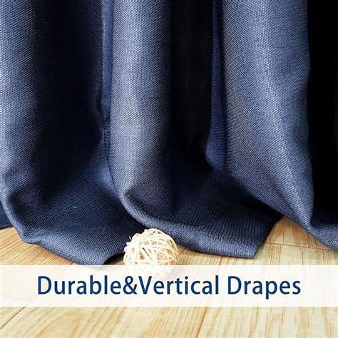 Driftaway Pinch Pleat Blackout Curtains 84 Inches Long Linen Curtains 2