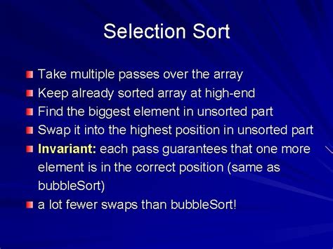 Simple Sort Algorithms Selection Sort Bubble Sort Insertion