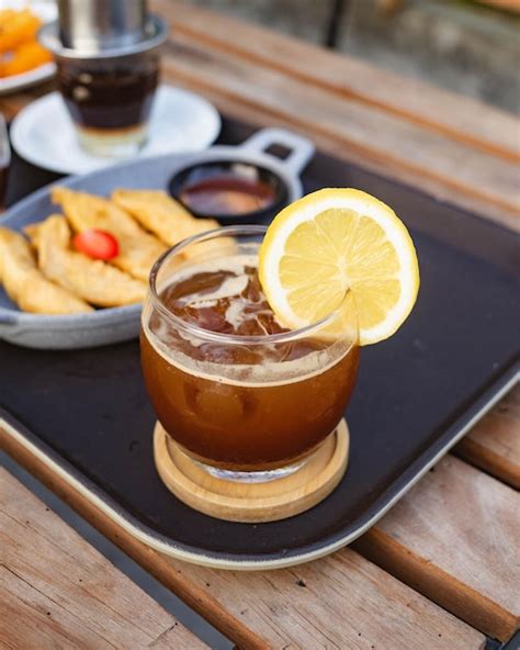 Premium Photo Lemon Coffee