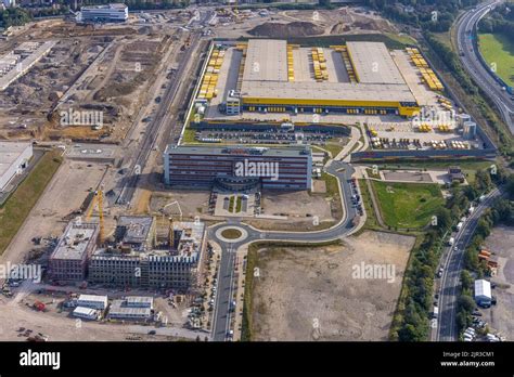 Aerial view industrial area Mark 51Ã Â7 and construction site with