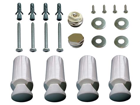 Kudox White Radiator Bracket H80mm W200mm