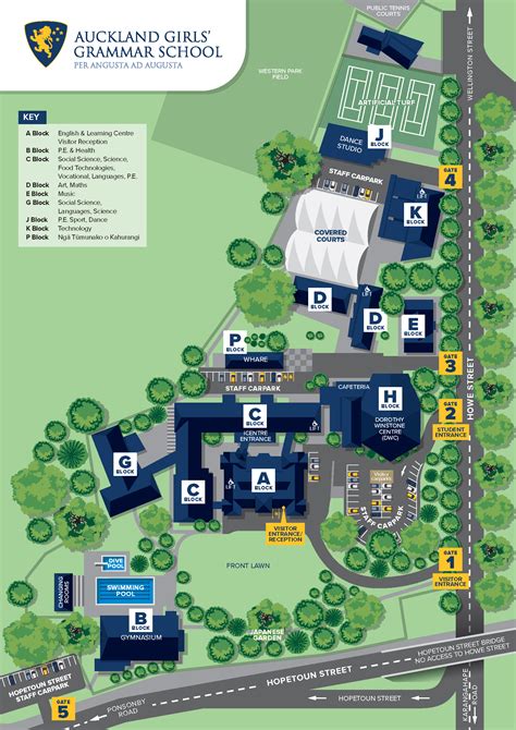 School Map Auckland Girls Grammar School