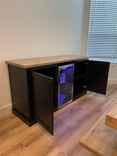 Credenza With Mini Fridge