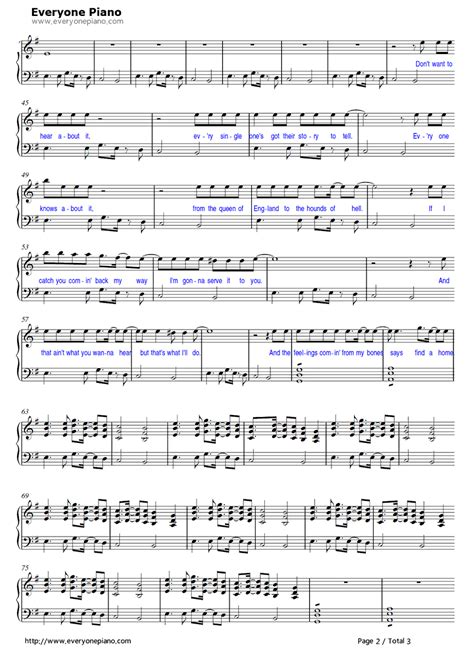 Free Seven Nation Army The White Stripes Piano Sheet Music Preview 2