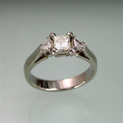 Princess Cut Diamond Engagement Ring Orbit Jewellery J P Muff Design