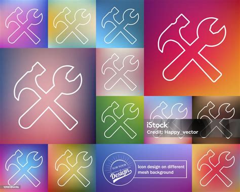 도구 웹 및 모바일 응용 프로그램 배경에 고립의 추상 창조 개념 벡터 아이콘입니다 벡터 일러스트 레이 션 템플릿 디자인 비즈니스 Infographic와 소셜 미디어 종이