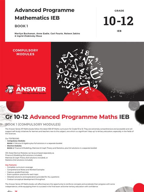 gr 10 12 adv programme maths ieb book 1 extracts pdf mathematics