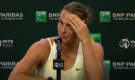 Tennis WTA Indian Wells Sabalenka Il Y A Beaucoup De Tension