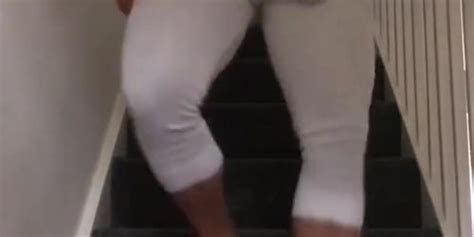 Bodybuilder In White Compression Pants