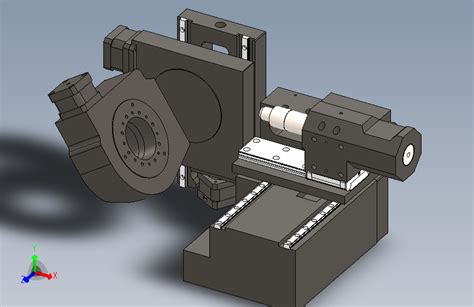 可以上太空的小型车床加工中心 Solidworks 2021 模型图纸下载 懒石网