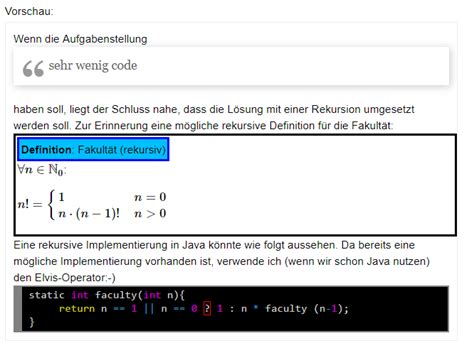 Wie Programmiere Ich Das Fakultät Stacklounge