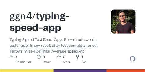 Github Ggn Typing Speed App Typing Speed Test React App Per Minute Words Tester App Show