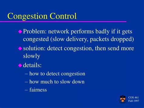 PPT Congestion Control PowerPoint Presentation Free Download ID