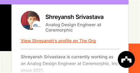 Shreyansh Srivastava Analog Design Engineer At Ceremorphic The Org