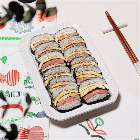 스팸 무스비 만들기 하와이안 무스비틀 사용해 속재료 간단한 초간단 김밥 만드는법 네이버 블로그