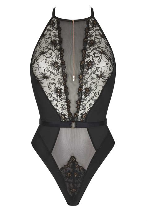 Serena Embroidery Bodysuit • Sexy French Lingerie • Made In France
