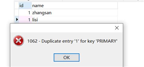 java MySQL查询报Duplicate entry for key PRIMARY错 没错 查询报的