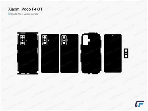 Xiaomi Poco F GT Cut File Template CutFileLabs