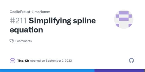 Simplifying Spline Equation · Issue 211 · Cecileproust Limalcmm · Github