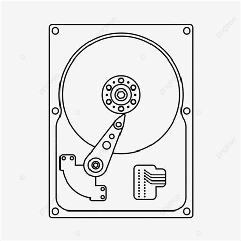 Hdd Icon Computer Hard Technology Computer Drawing Technology Drawing