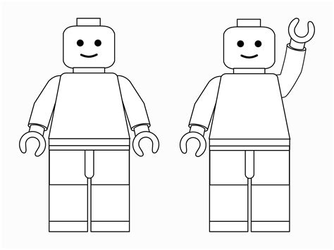 Lego Man Template Lego Hand Lego Figures Lego Man