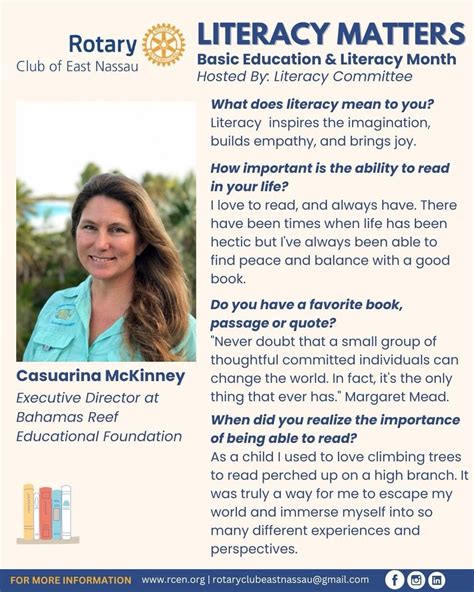 Rotary Club Of East Nassau On Linkedin Literacy Basiceducation