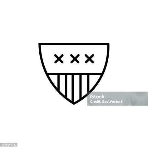 미국 축구 상징 아이콘 벡터 기호와 기호 흰색 배경 미국의 축구 상징 로고 개념에 고립 Championship에 대한 스톡 벡터 아트 및 기타 이미지