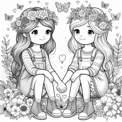 53 Bff Coloring Pages Unique Download And Print Drawing