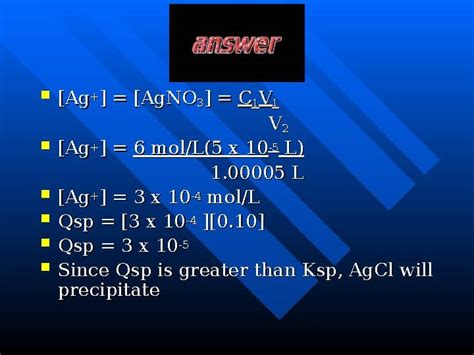 Trial Ion Product Qsp Vs Ksp And Buffers Grade 12 Chemistry Power Point Ppt Sch4u