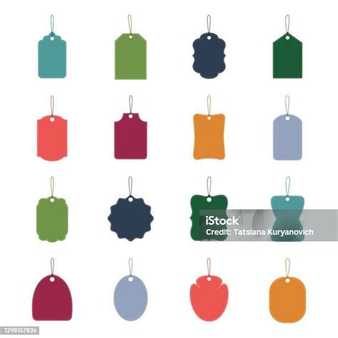 Sekumpulan Label Harga Label Ilustrasi Vektor Ilustrasi Stok Unduh