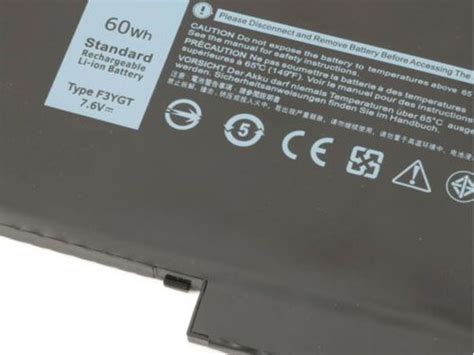 F Ygt Battery Wh V Dell Latitude Batteryclub Org