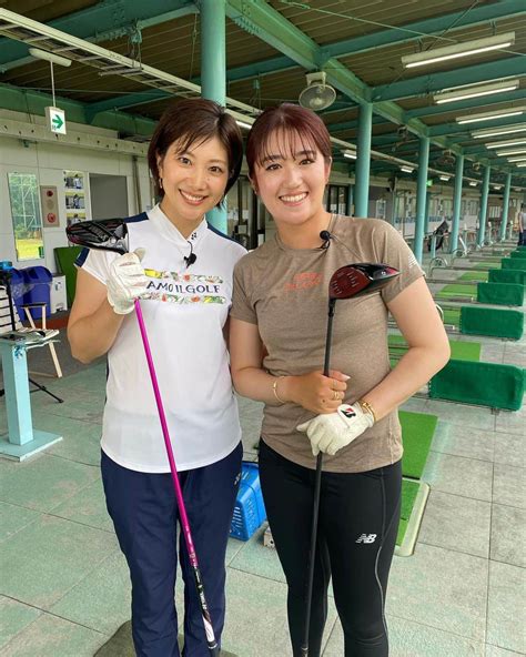 潮田玲子さんのインスタグラム写真 潮田玲子instagram「youtube楽天ゴルフチャンネルにて稲見萌寧選手と対談させて頂いてます