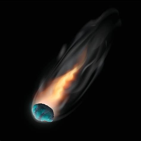 Space Meteorite Icon Realistic Style 14360789 Vector Art At Vecteezy