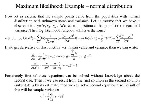 Ppt Maximum Likelihood Ml Powerpoint Presentation Free Download