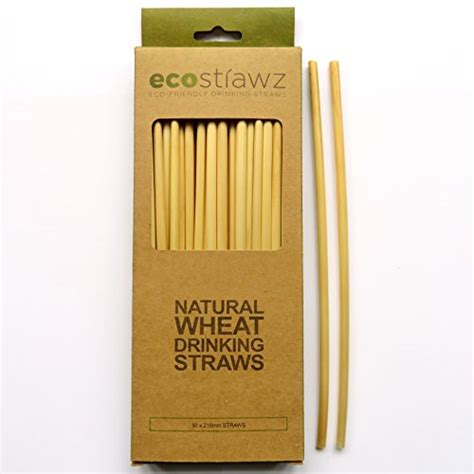 Natural Wheat Drinking Straws 100 Biodegradable Eco Friendly Non