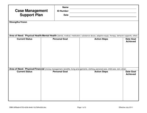 Case Notes Social Work Template
