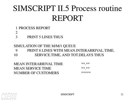 Ppt Modeling And Simulation In Simscript Ii5 Powerpoint Presentation