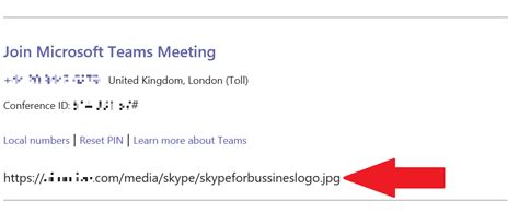 microsoft teams meeting email invitation logo url bugged noobient
