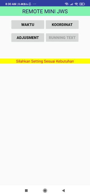 remote mini jws jam waktu sholat
