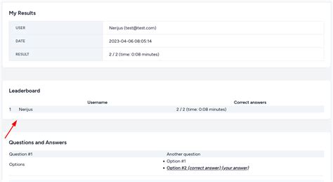12 showing quiz test result laravel daily